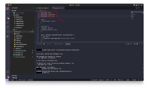 ReactでTailwind CSSを使用する（PostCSSプラグイン使用） | Tukky Note